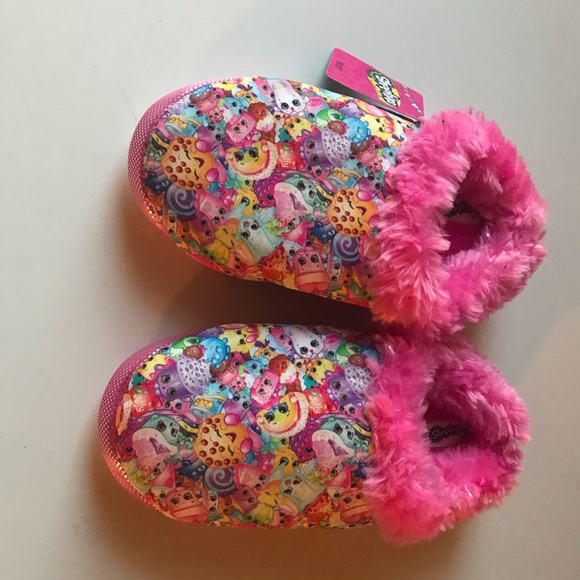 Shopkins | Shoes | Shopkins Girls Furry Slippers House Shoe Size L23 ...